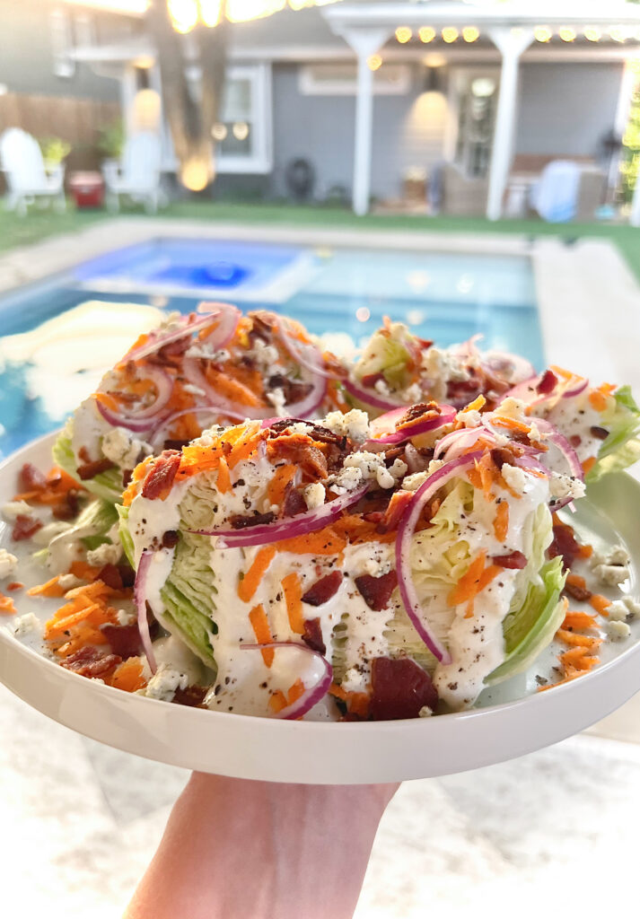 Classic Wedge Salad with Blue Cheese Dressing - Natalie Paramore