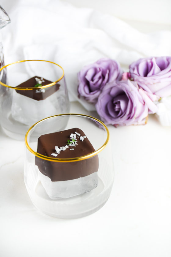 Chocolate Covered Ice Cubes + Whiskey Coffee Cocktail - Natalie Paramore