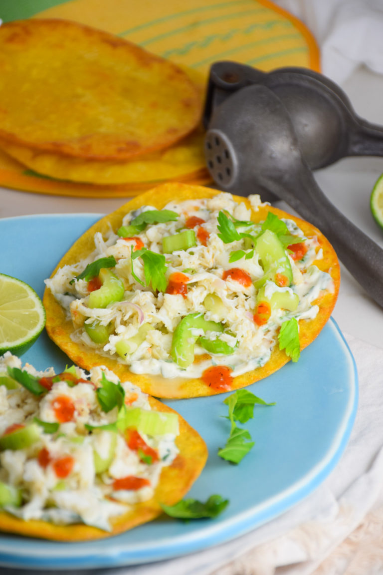 Crab Tostadas with Herby Aioli - Natalie Paramore
