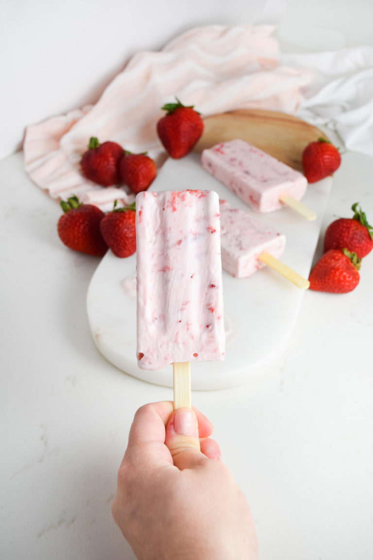 Fresh Strawberry ‘n Cream Pops - Natalie Paramore