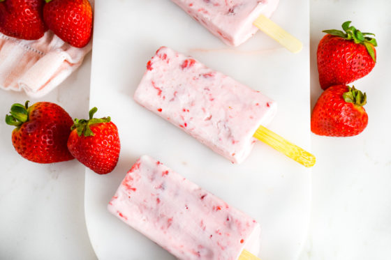 Fresh Strawberry ‘n Cream Pops - Natalie Paramore