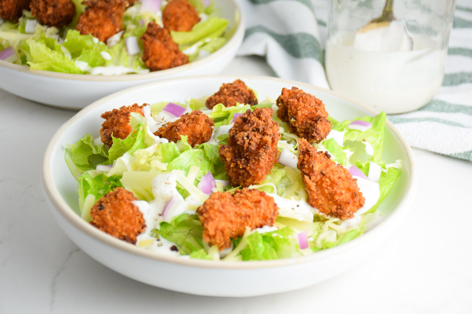 The Best Crispy Fried Chicken Salad - Natalie Paramore