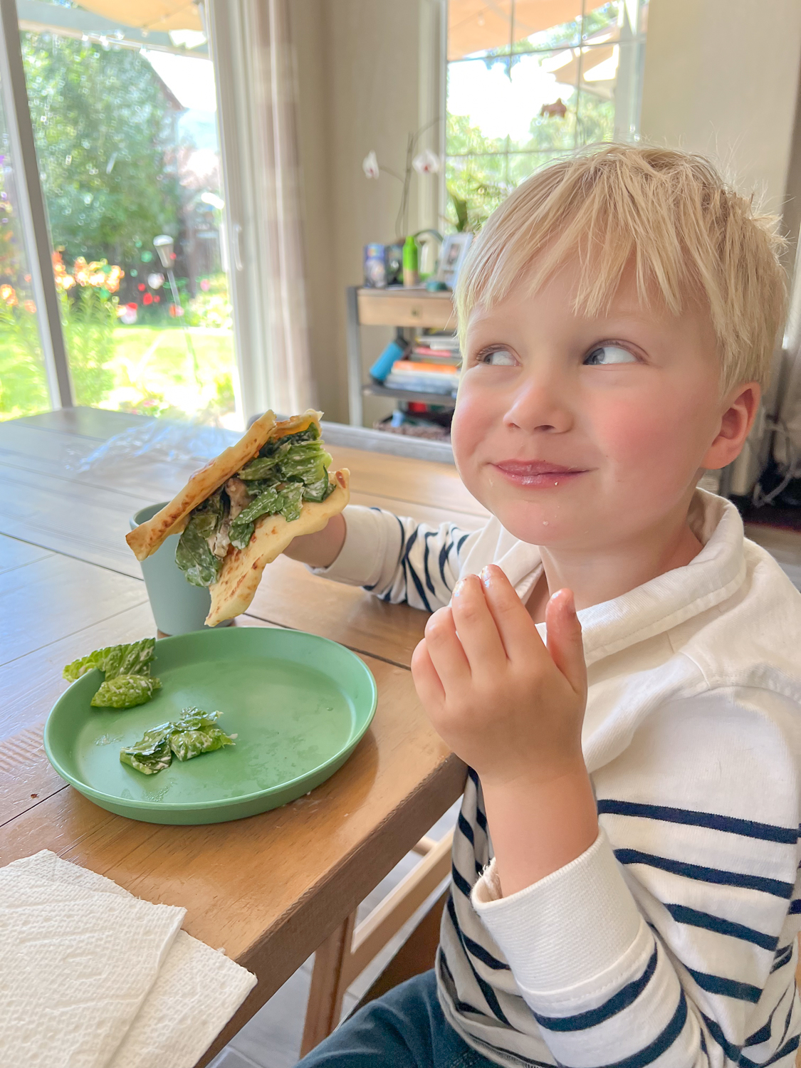 Grilled Chicken Caesar Salad Wraps - Natalie Paramore