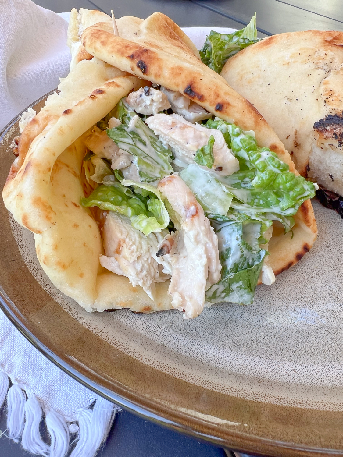 Grilled Chicken Caesar Salad Wraps - Natalie Paramore