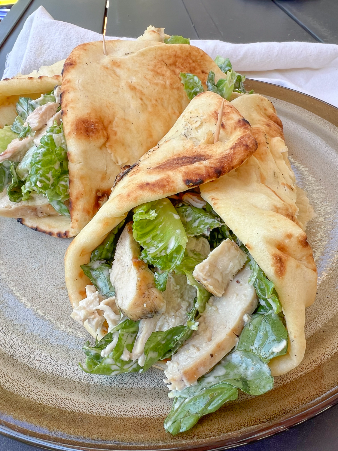 Grilled Chicken Caesar Salad Wraps - Natalie Paramore