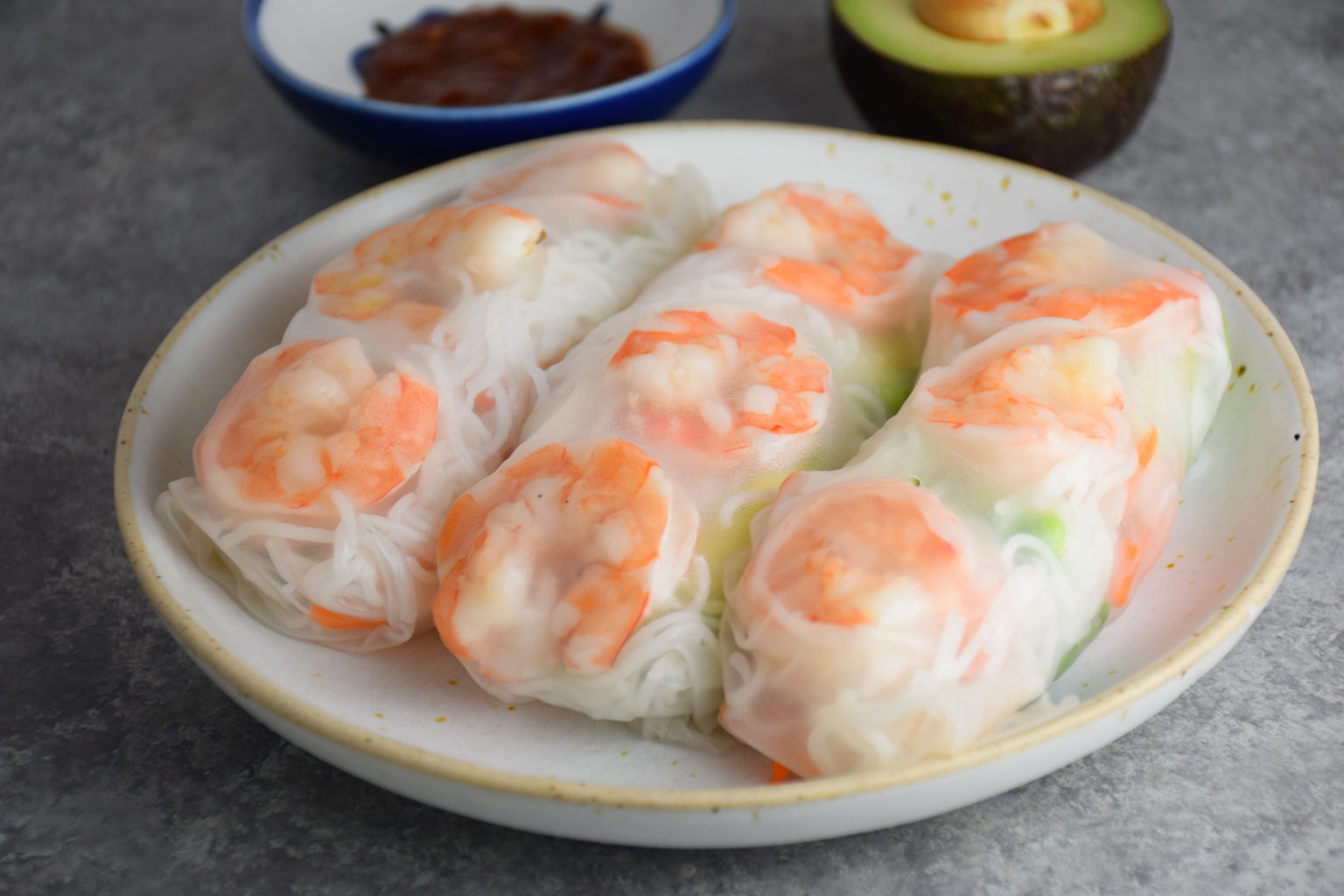 Shrimp and Avocado Spring Rolls - Natalie Paramore