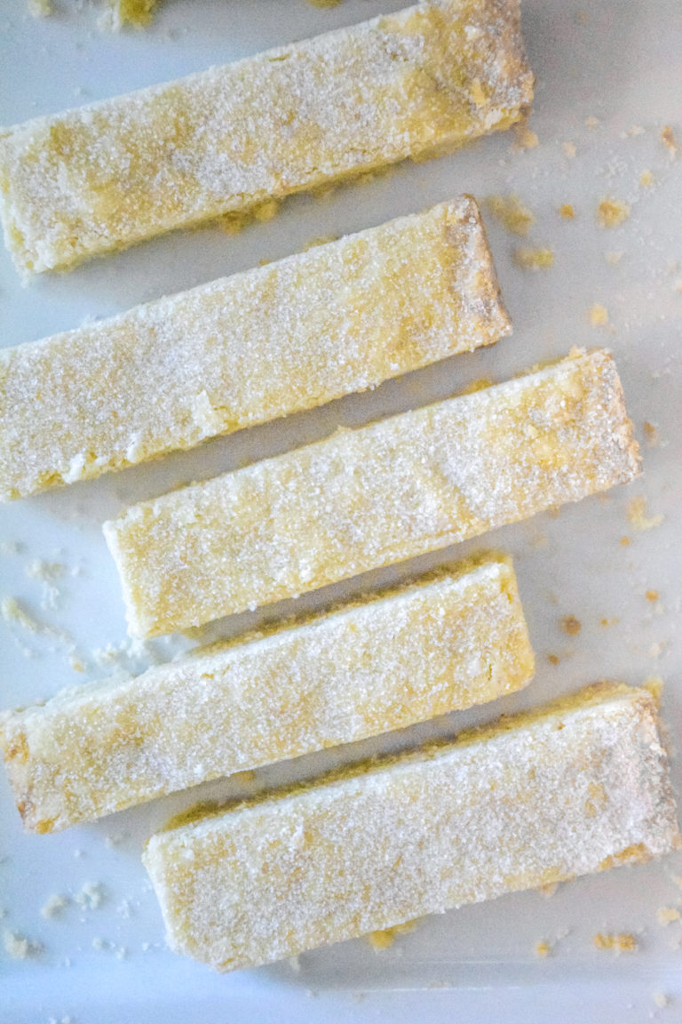 Lemon Sugared Shortbread Bars - Natalie Paramore
