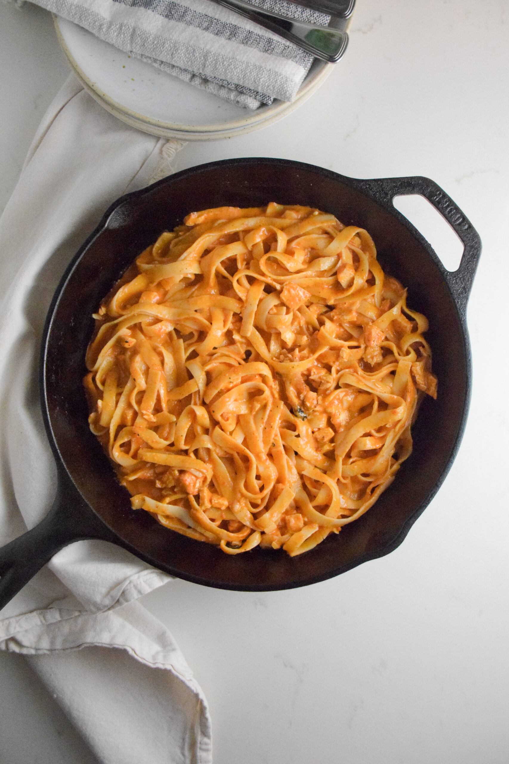 Red Bell Pepper Pasta with Chicken - Natalie Paramore