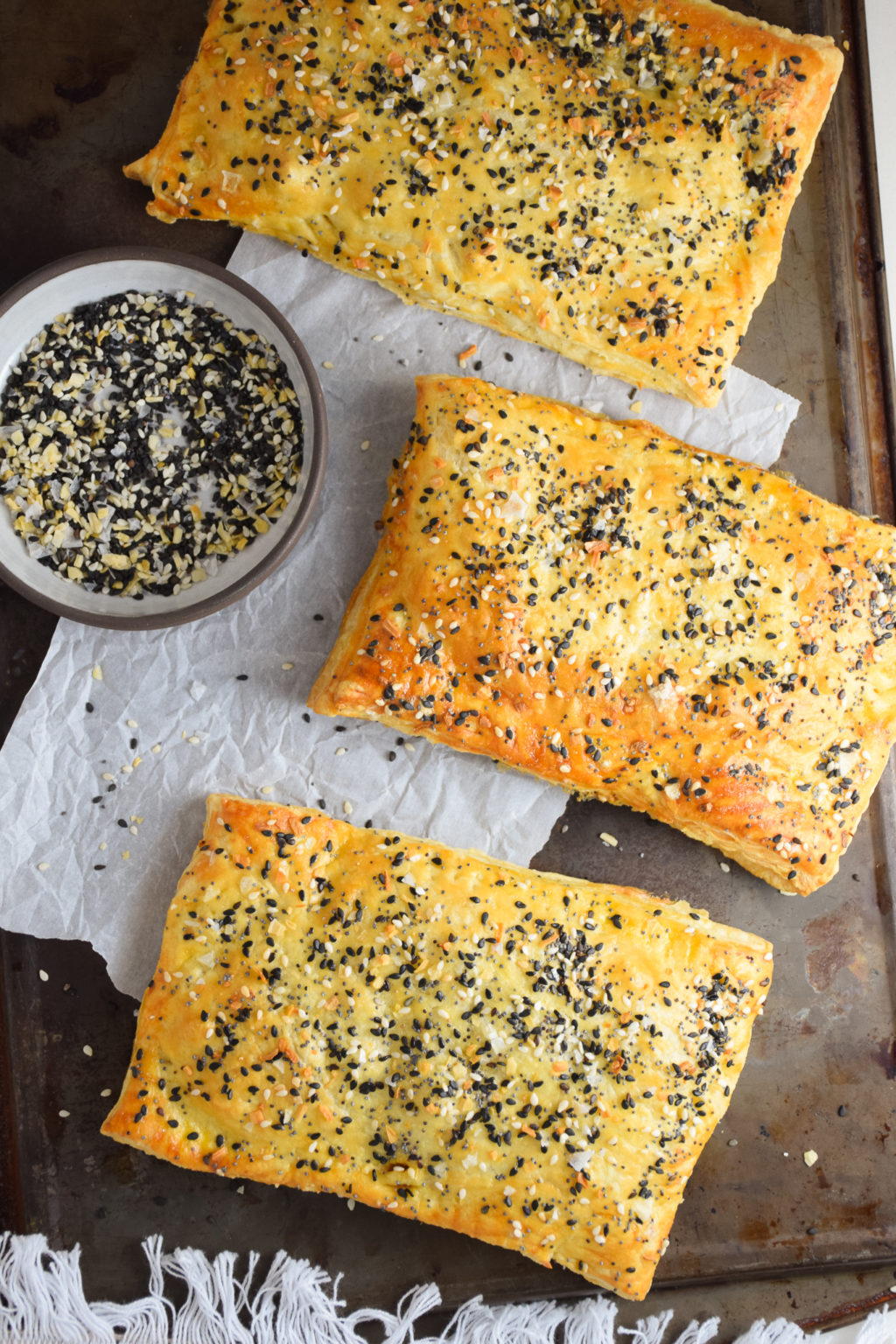 Sausage Egg and Cheese Everything Breakfast Puff Pastry - Natalie Paramore