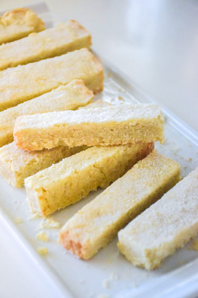 Lemon Sugared Shortbread Bars - Natalie Paramore