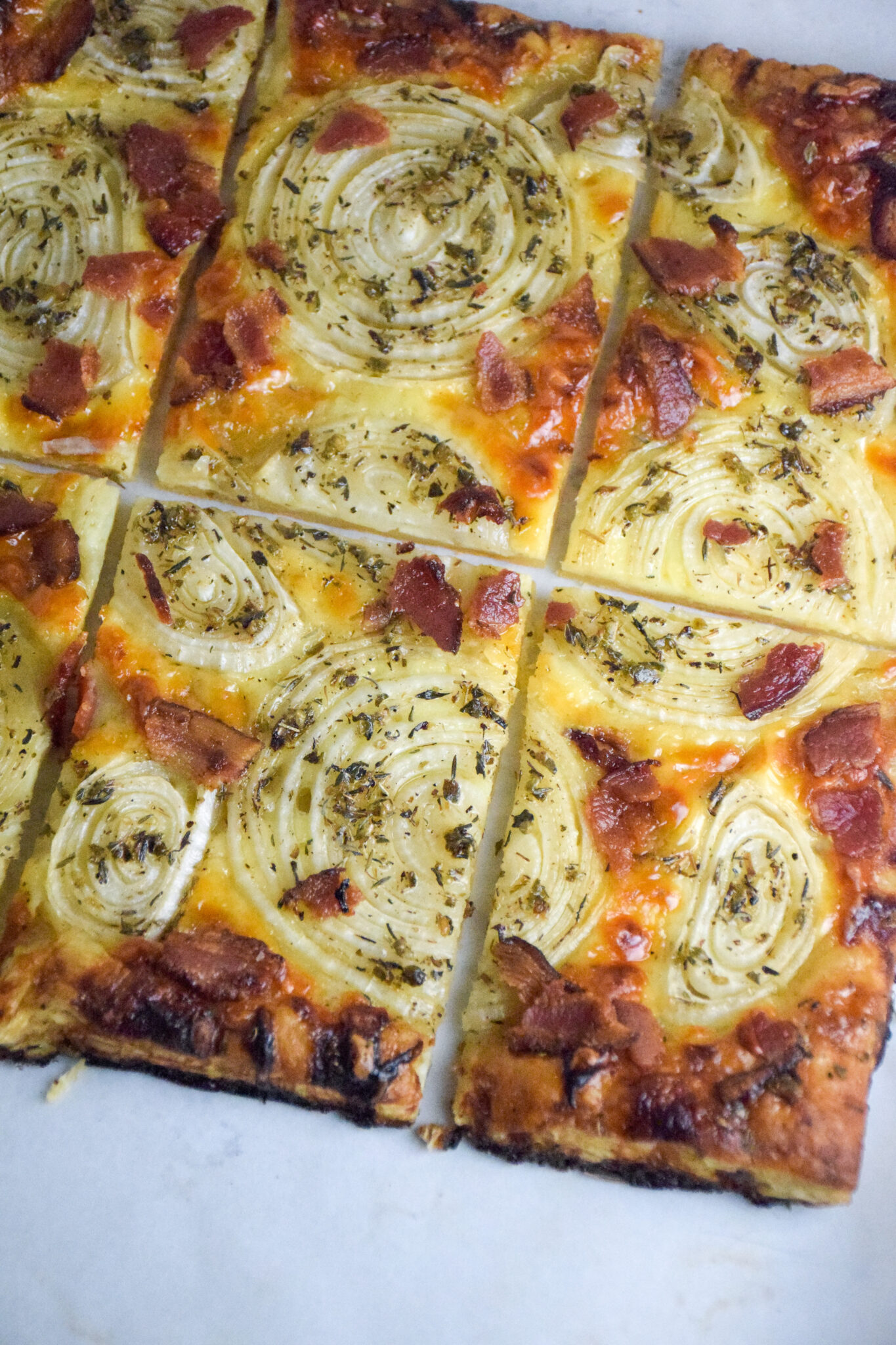 Sweet Onion Maple Bacon Tart - Natalie Paramore