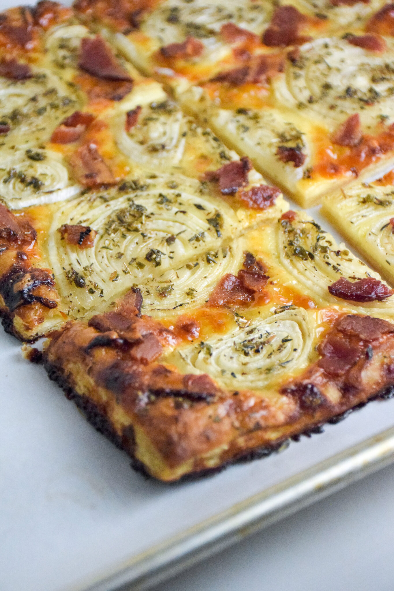 Sweet Onion Maple Bacon Tart - Natalie Paramore