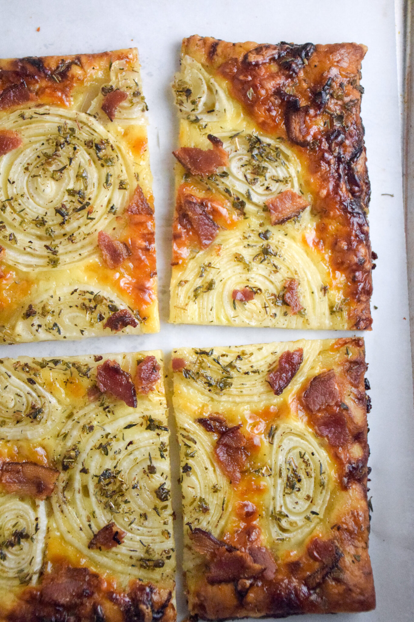 Sweet Onion Maple Bacon Tart - Natalie Paramore