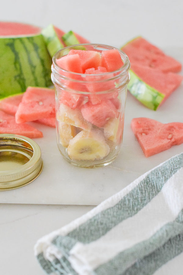 Refreshingly Sweet Watermelon Banana Smoothie - Natalie Paramore